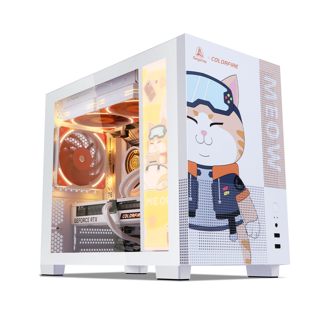 SEGOTEP Memphis White Micro ATX PC Case Mini Tower – Segotep