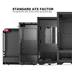 Segotep 650W 80 Plus Gold Certified Non-Modular ATX Power Supply with