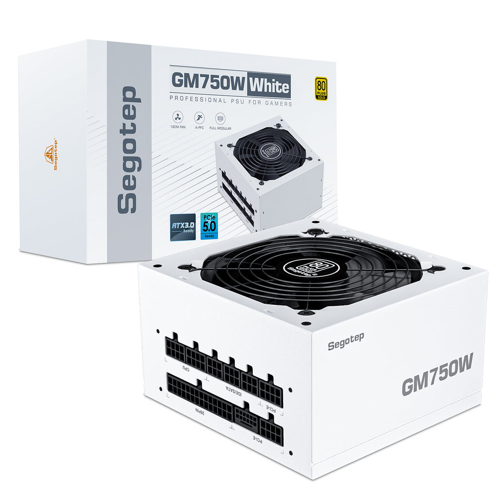 Segotep 750W Power Supply, 80 Plus Gold Full Modular PCIe 5.0 & ATX 3.