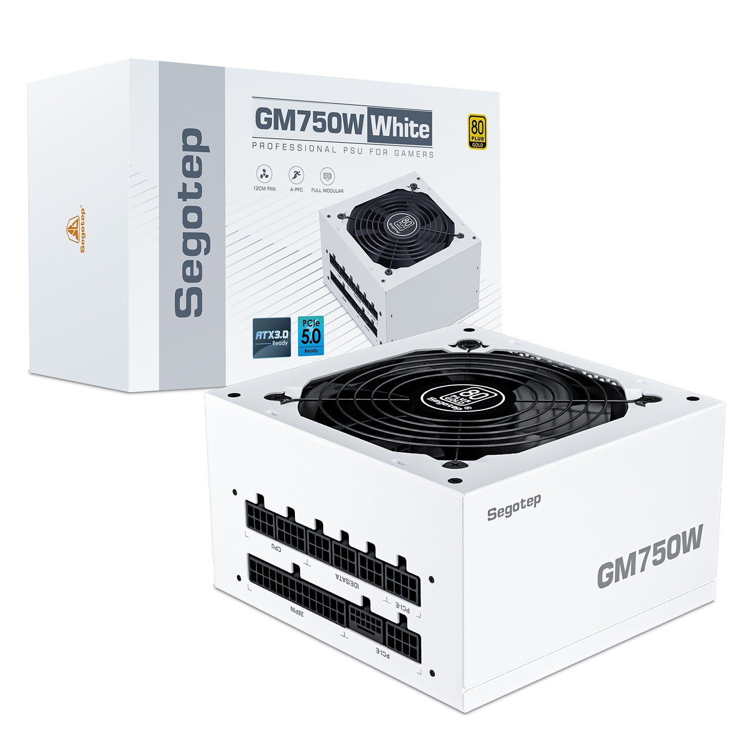 Segotep 750W Power Supply, 80 Plus Gold Full Modular PCIe 5.1 & ATX 3.