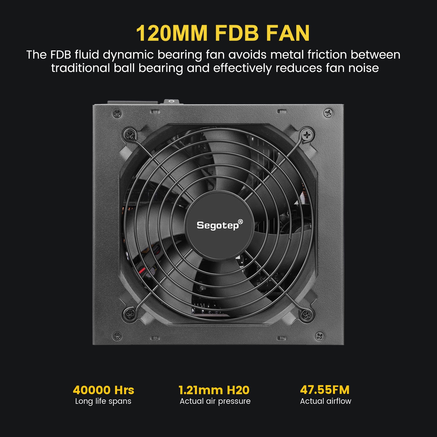 Segotep 750W Power Supply, 80 Plus Gold Full Modular PCIe 5.1 & ATX 3.